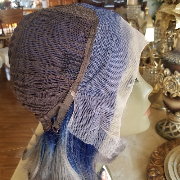 Accessories | Blue Gray Lace Front Wig | Poshmark